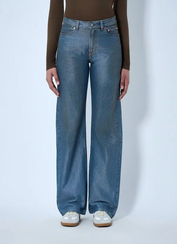 Our Legacy Wide-leg Denim Trousers - Blue