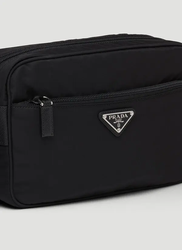 Prada Re-nylon And Saffiano Leather Shoulder Bag