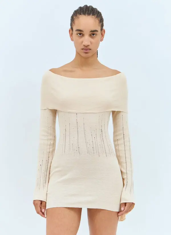 AYA MUSE Deva Knit Dress - Beige