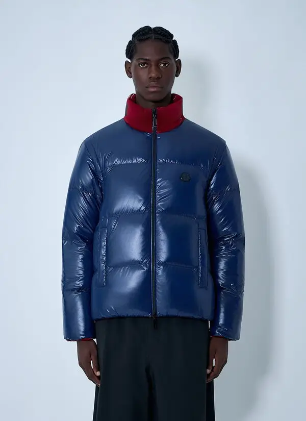 MONCLER X A$AP ROCKY Reversible Throttle Short Down Jacket - Red
