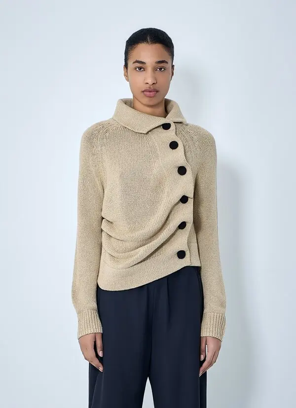 Khaite Lorrai Cardigan - Beige