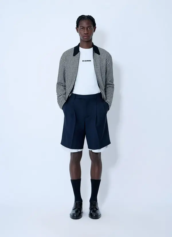 JIL SANDER Wool-and-mohair Shorts