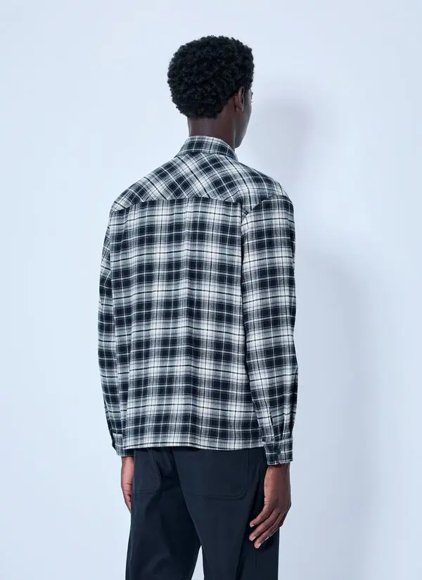 Moncler Check Patterned Cotton Shirt