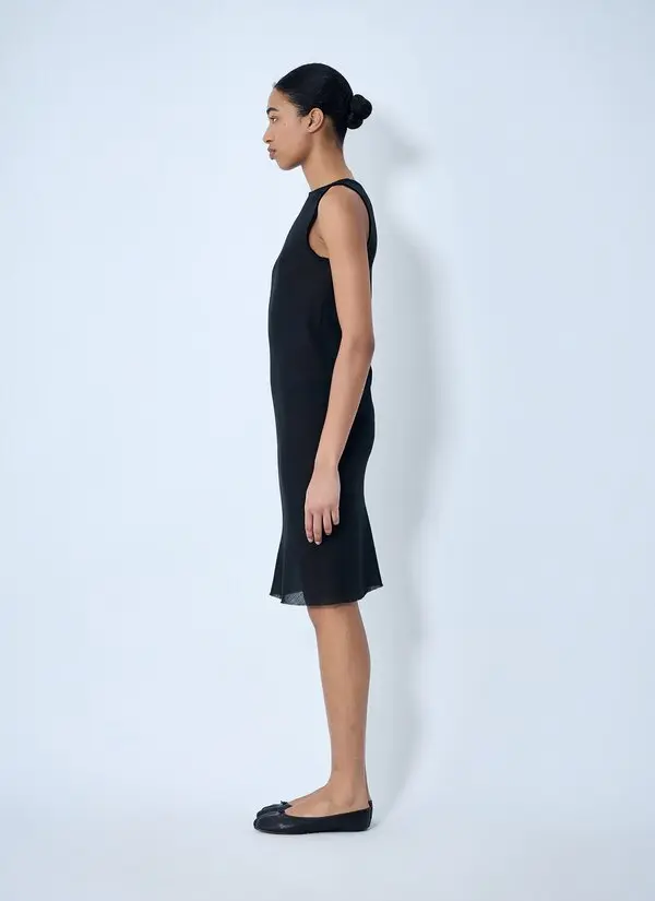 RIER Sleeveless Mesh Midi Dress