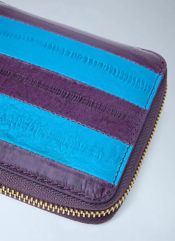 Dries Van Noten Striped Leather Wallet