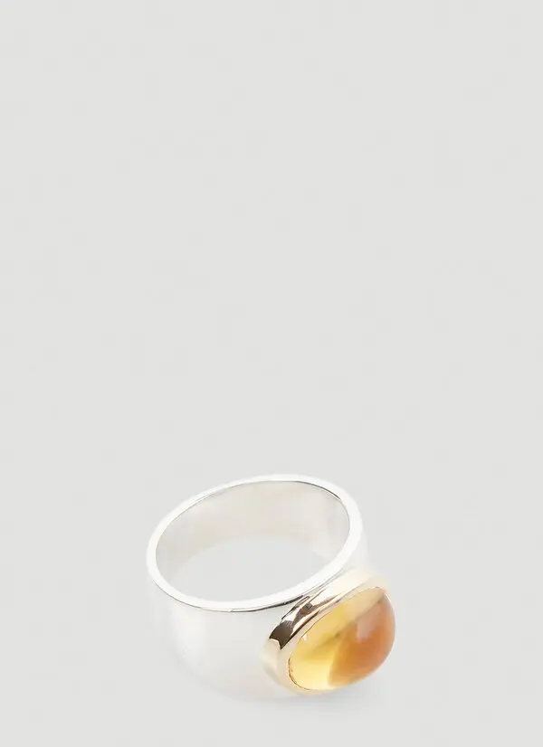 PEARLS BEFORE SWINE Citrine Ring - Silver