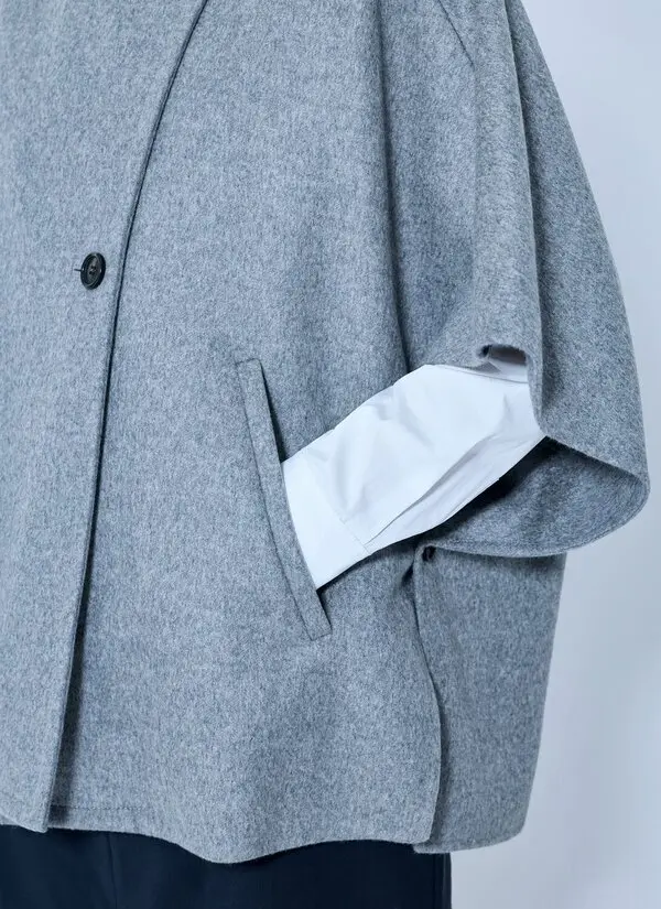Max Mara Asymmetric Cashmere Cape