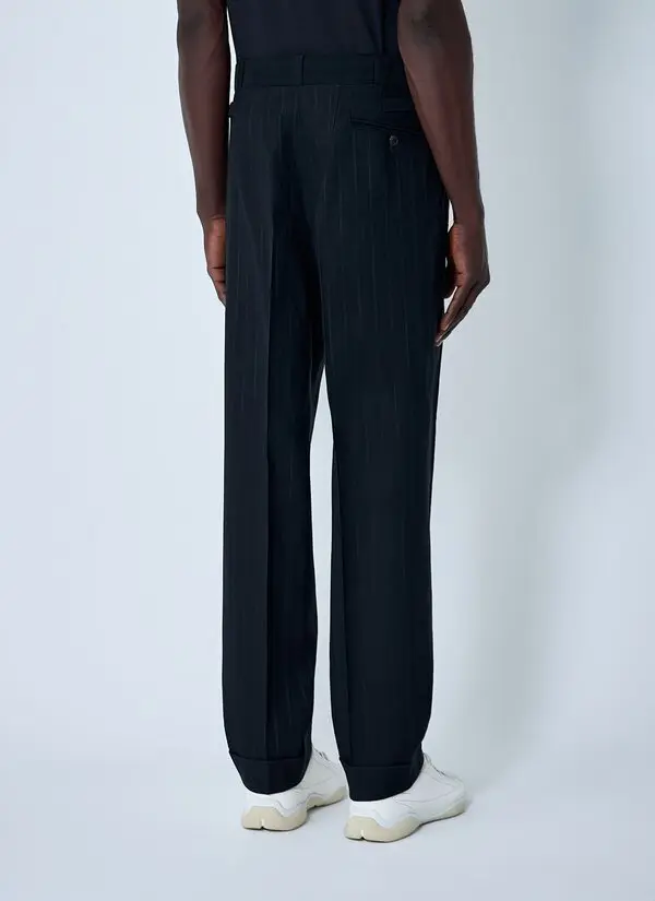 Prada Wool-blend Pinstripe Pants