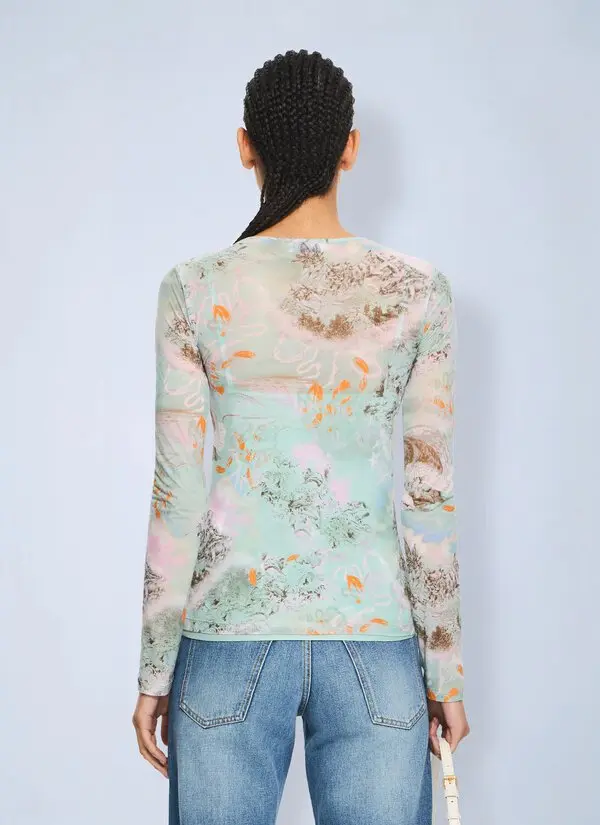Off-White Light Jersey Storytelling Double Top