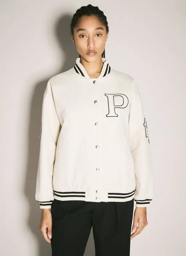 Prada Canvas Bomber Jacket - Cream