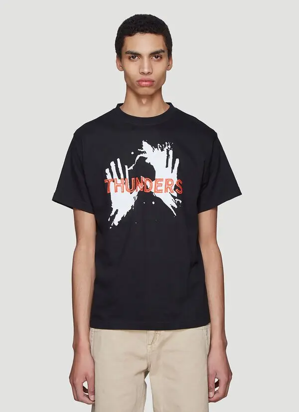 MR. THUNDERS Blackfont Logo T-shirt - Black