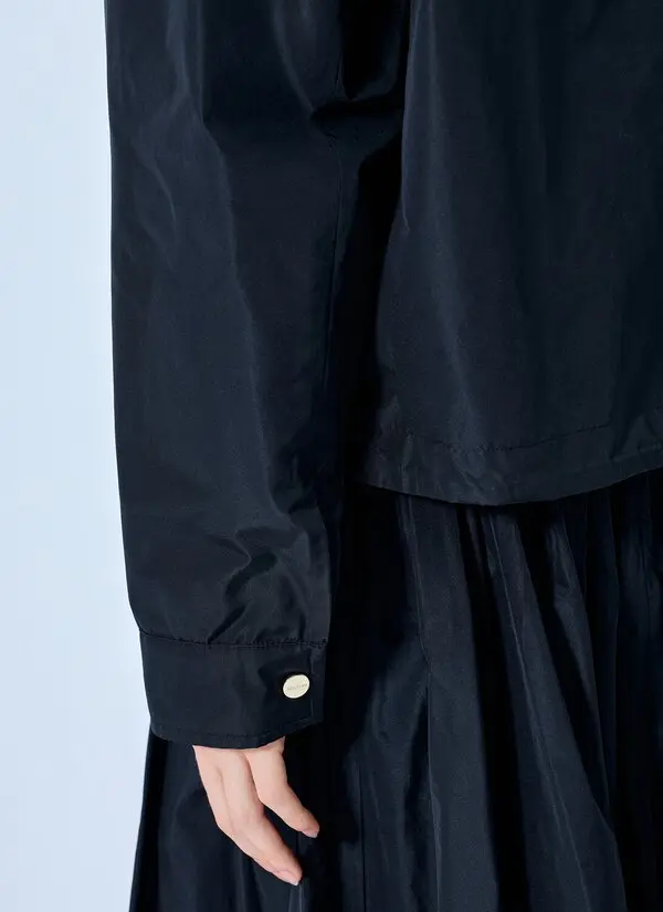 Max Mara Collared Button-up Jacket - Black