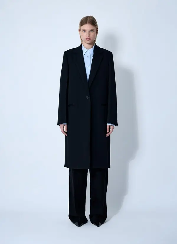 TOTEME Classic Tailored Coat - Black