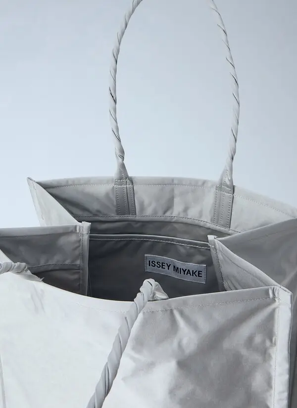 Issey Miyake Crumplable Tote Bag - Light Grey