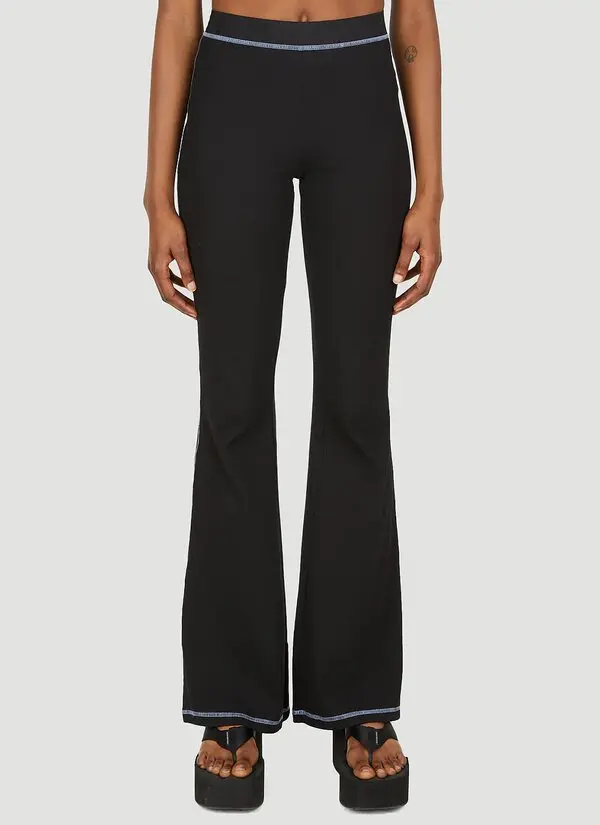 Alexander McQueen Icon Logo Patch Track Leggings - Black