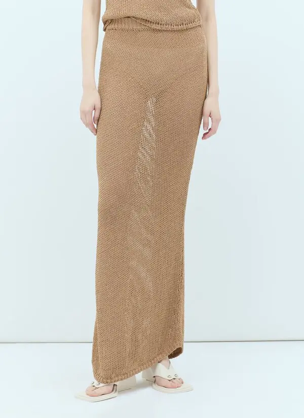 AYA MUSE Atele Midi Skirt - Brown