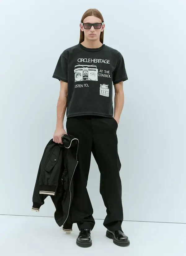 CIRCLE HERITAGE Boombox T-shirt - Black