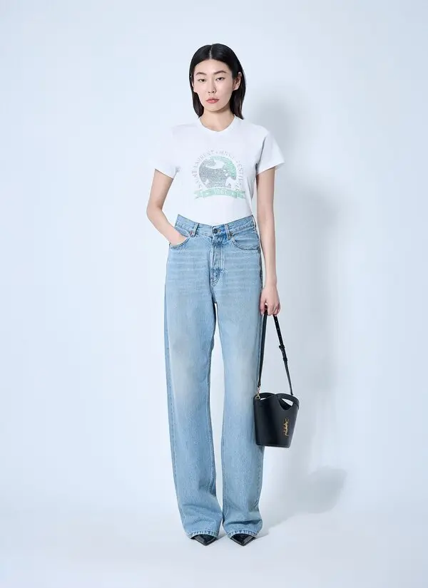 Saint Laurent Logo Motif T-shirt