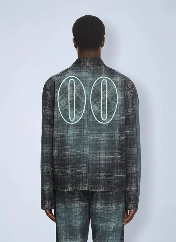 Off-White Check Jacq Slim Relax Jeans