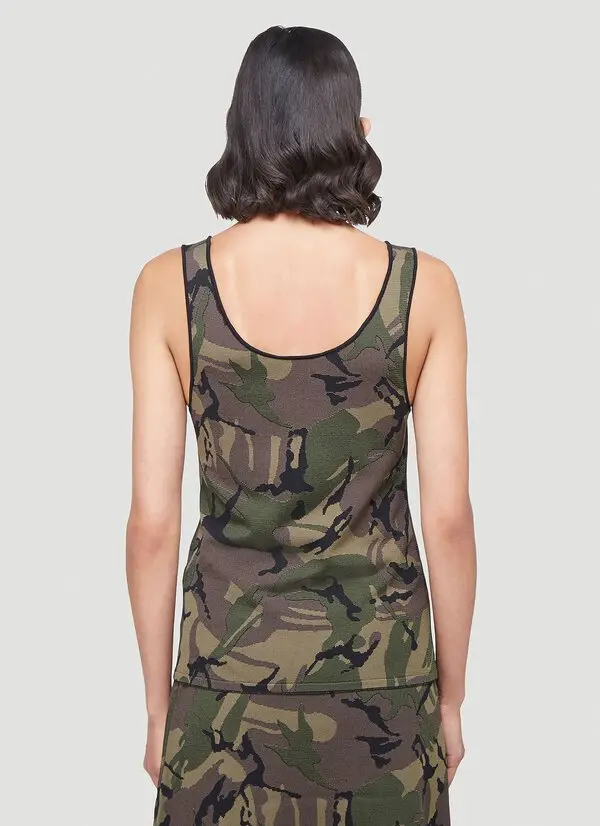 Kwaidan Editions Camouflage-print Tank Top