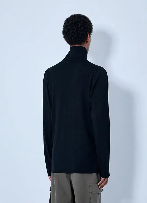 RIER Polar Jersey Turtleneck - Black