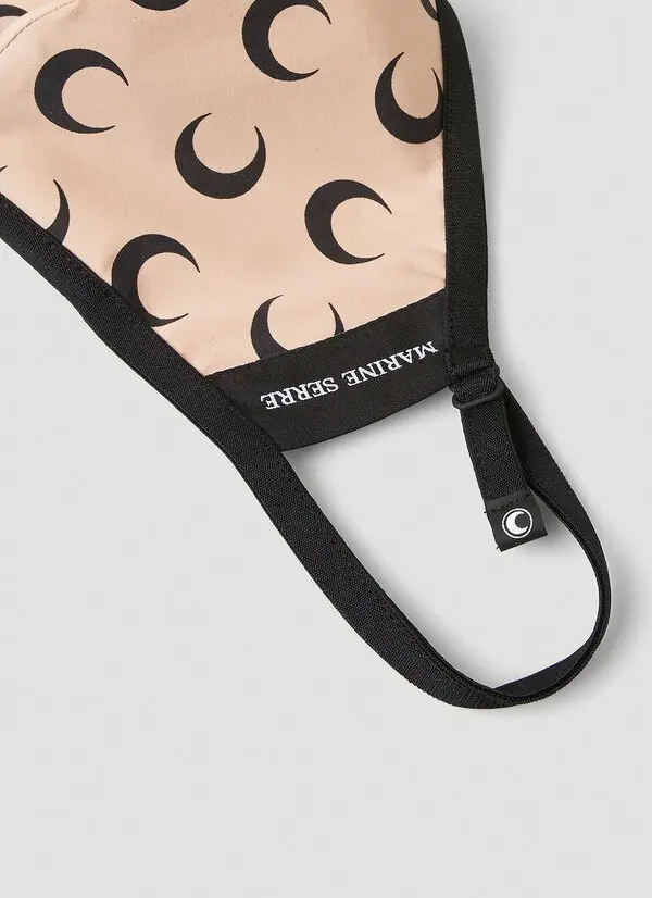 MARINE SERRE Moon Print Face Mask