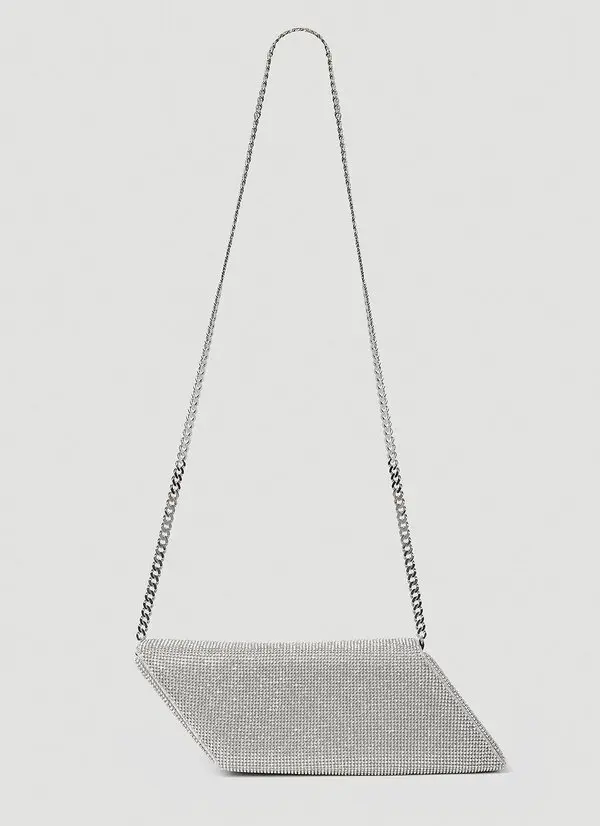 Kara Parallelogram Shoulder Bag - Silver