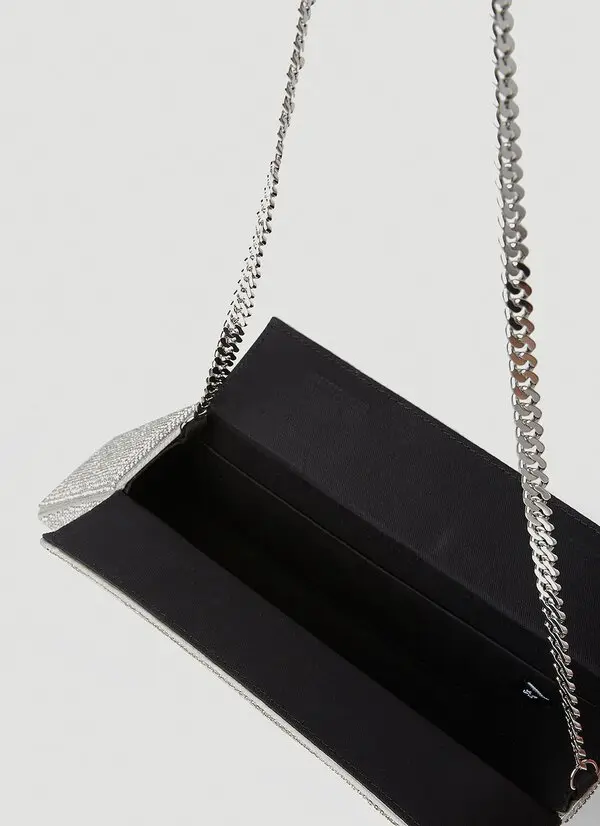 Kara Parallelogram Shoulder Bag - Silver