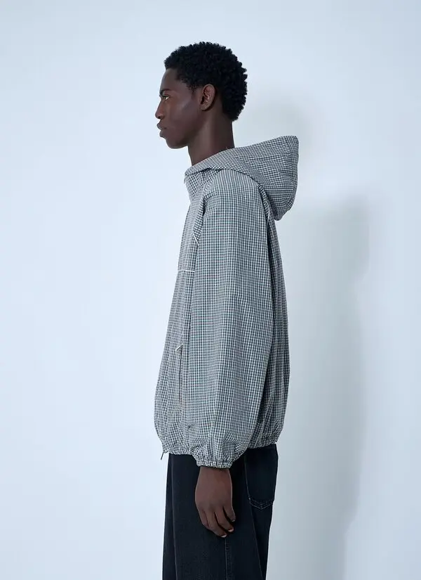 Miu Miu Check Hooded Jacket