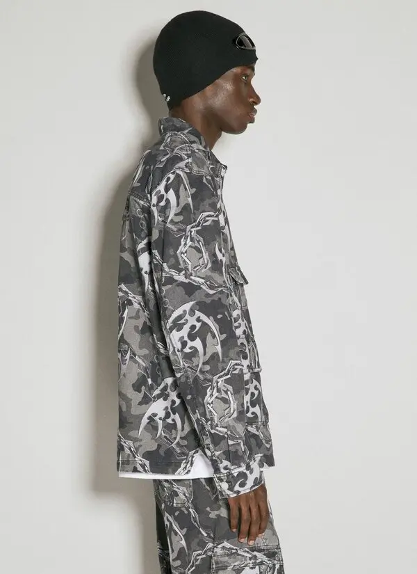 HAN KJØBENHAVN Camo Printed Utility Shirt