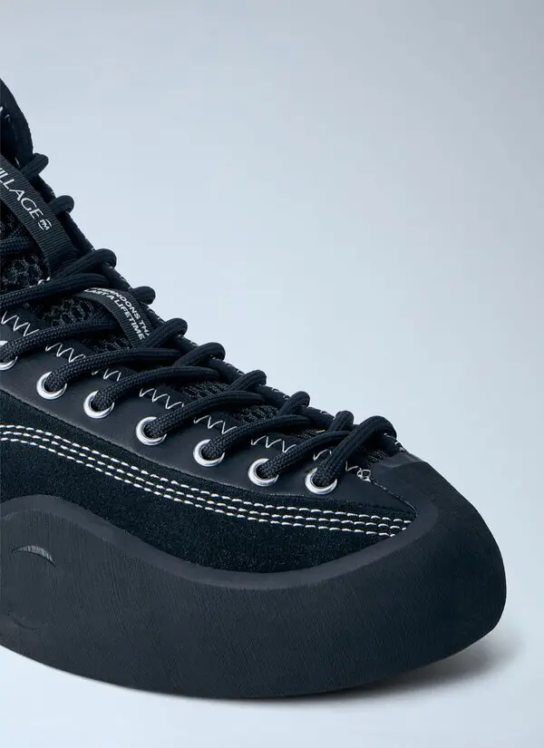VILLAGE PM High-top Sneakers With Contrast Stitching
