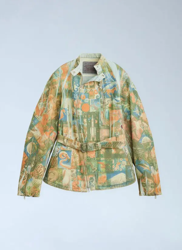 KIKO KOSTADINOV X LEVI'S Printed Carina Belted Jacket