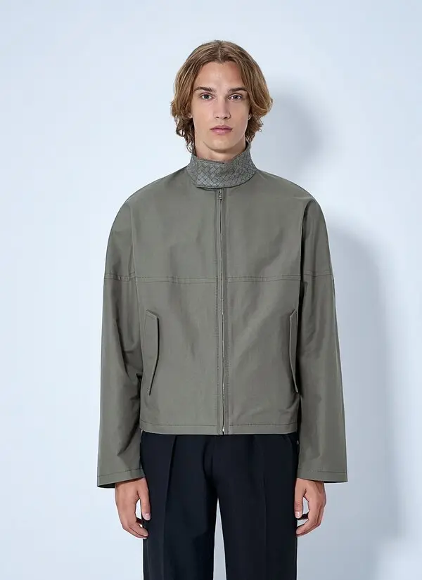 Bottega Veneta Compact Cotton Jacket - Grey