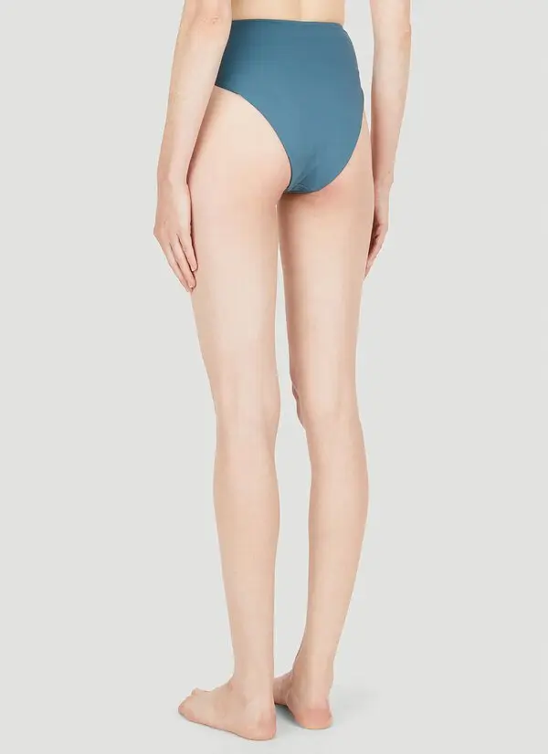 ZIAH 90s High Waisted Bikini Bottoms - Blue
