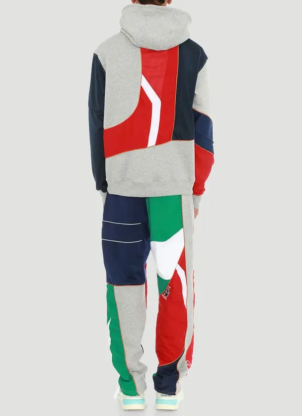 AHLUWALIA STUDIO Patchwork Hooded Sweater