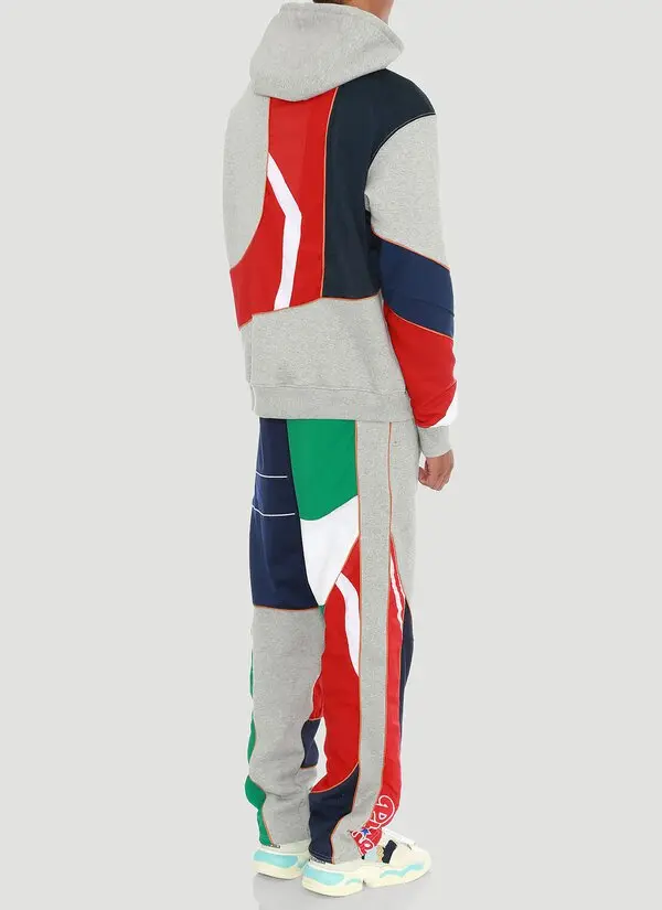 AHLUWALIA STUDIO Patchwork Hooded Sweater