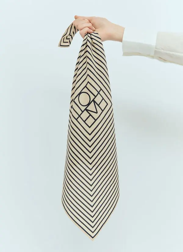 TOTEME Signature Monogram Silk Scarf