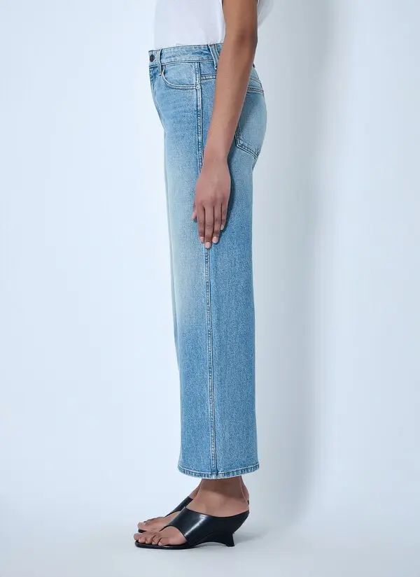 Khaite Wide-leg Denim Culottes