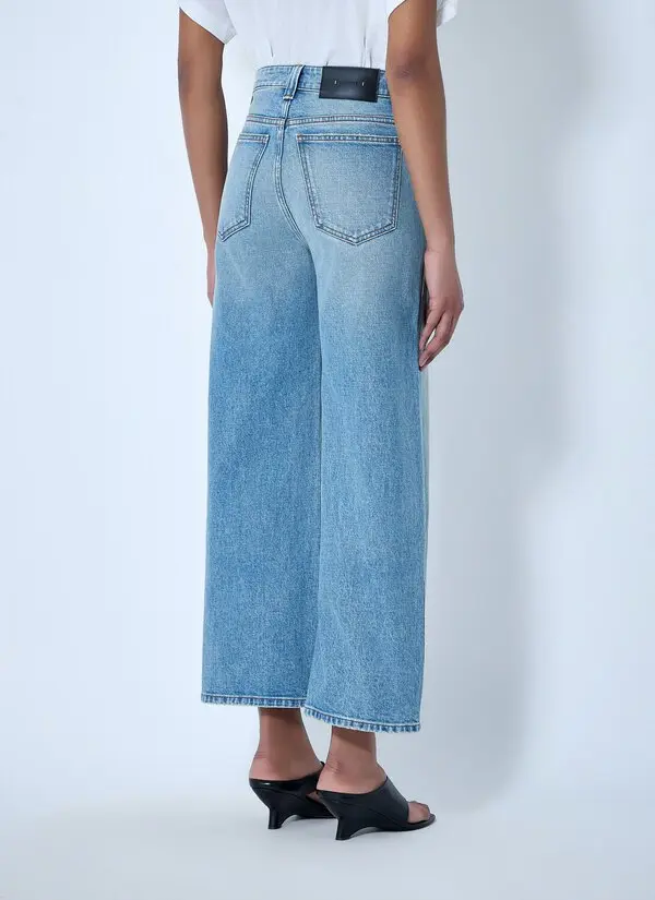 Khaite Wide-leg Denim Culottes