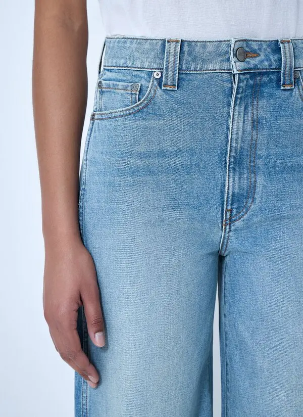 Khaite Wide-leg Denim Culottes