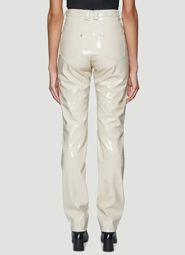 GMBH High Waist Vinyl Pants