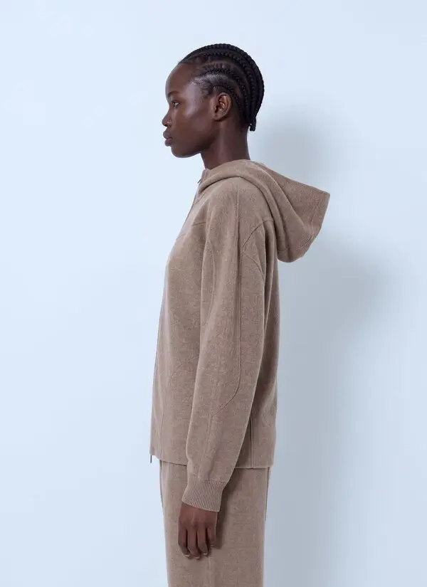 Max Mara Hooded Wool-blend Sweatshirt
