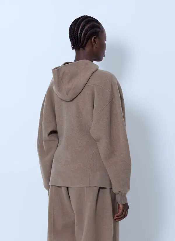 Max Mara Hooded Wool-blend Sweatshirt