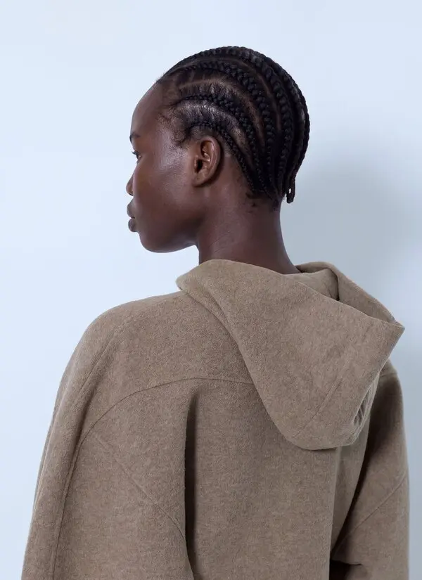 Max Mara Hooded Wool-blend Sweatshirt