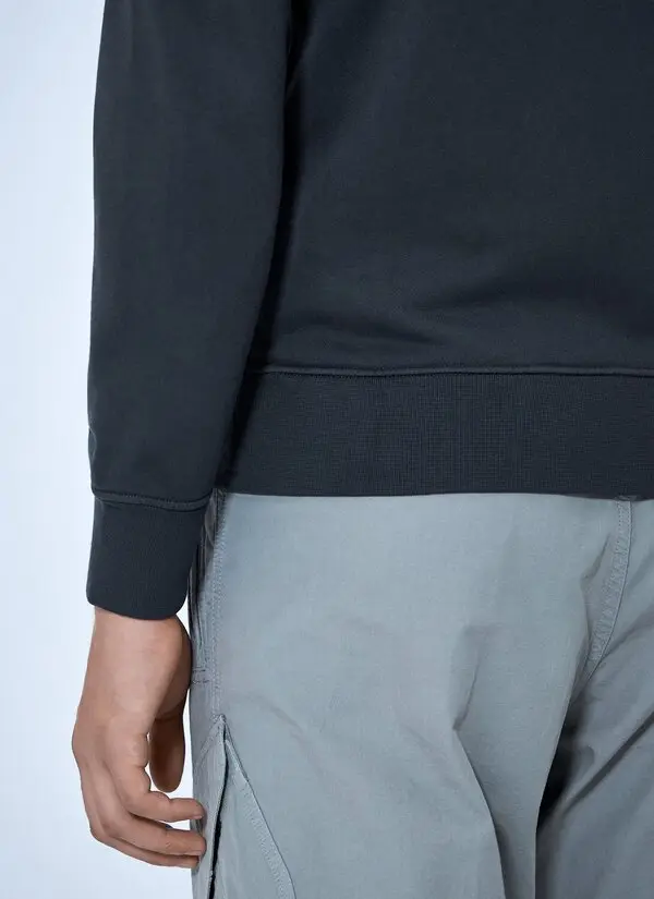 Stone Island Hooded Zip-up Sweatshirt