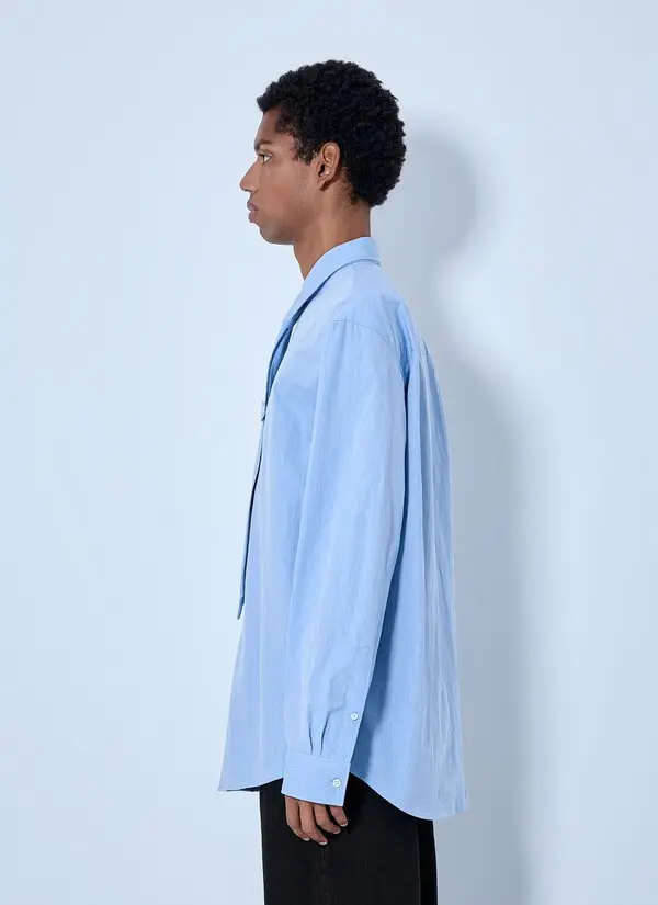 Dries Van Noten Cilian Classic Cotton Shirt With Tie
