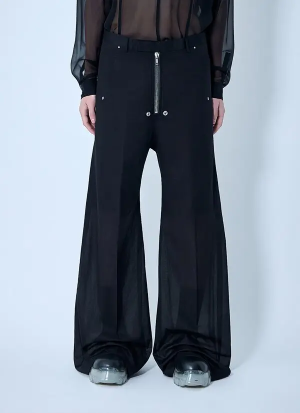 Rick Owens Tailored Wide Belas Pants - Black