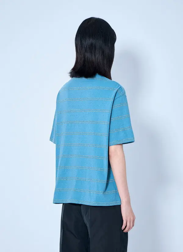 JIL SANDER Striped Crewneck T-shirt