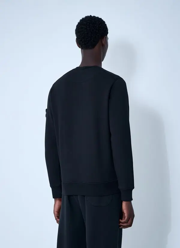 Stone Island Logo Patch Sweatshirt - Black