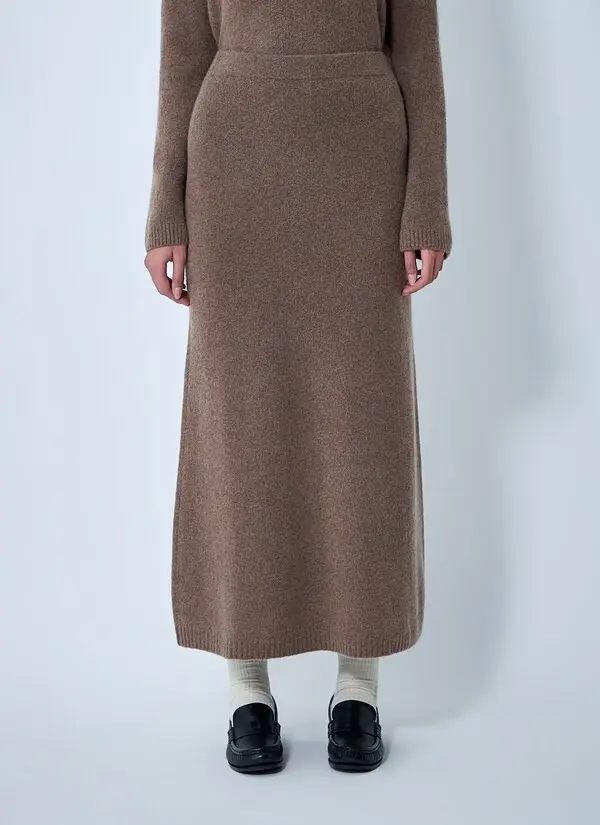 Max Mara Cashmere-blend Skirt - Brown